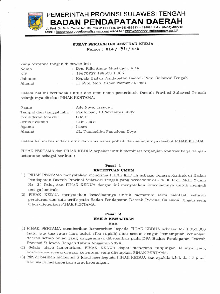 SK Ade Noval 2024 | PDF