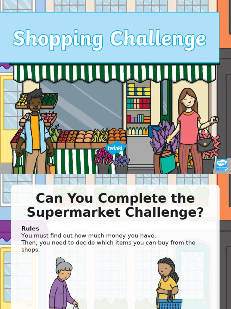 Supermarket Challenge: Budgeting Game | PDF
