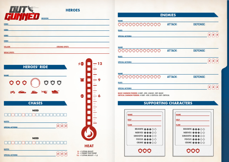 Outgunned Character and Director Guide | PDF