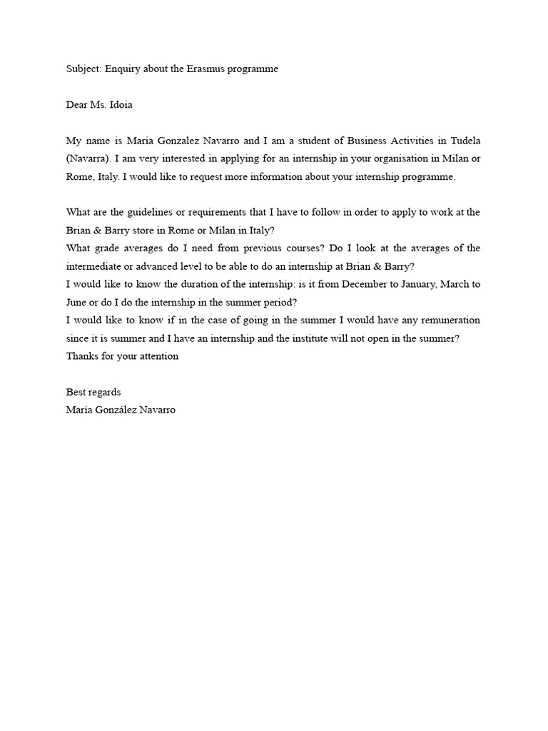 María Yolanda González Navarro - Writing 1 | PDF