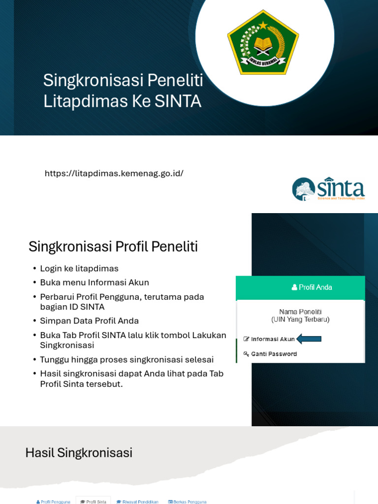 Singkronisasi Peneliti ke SINTA | PDF