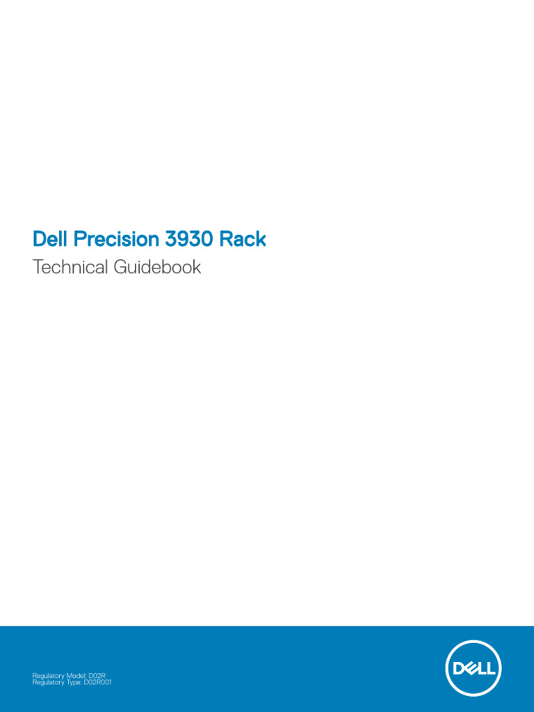Precision 3930 Rack Technical Guide Book | PDF | Solid State Drive | Hdmi