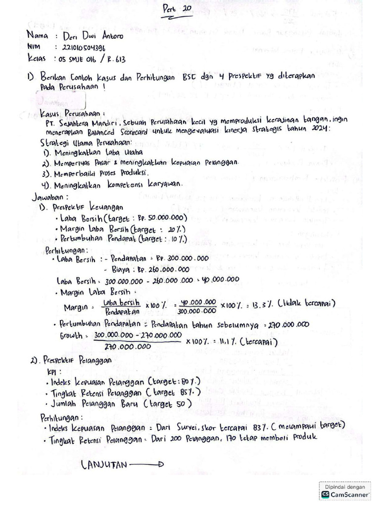 Deri Dwi Antoro-Akuntansi Pert 20 | PDF