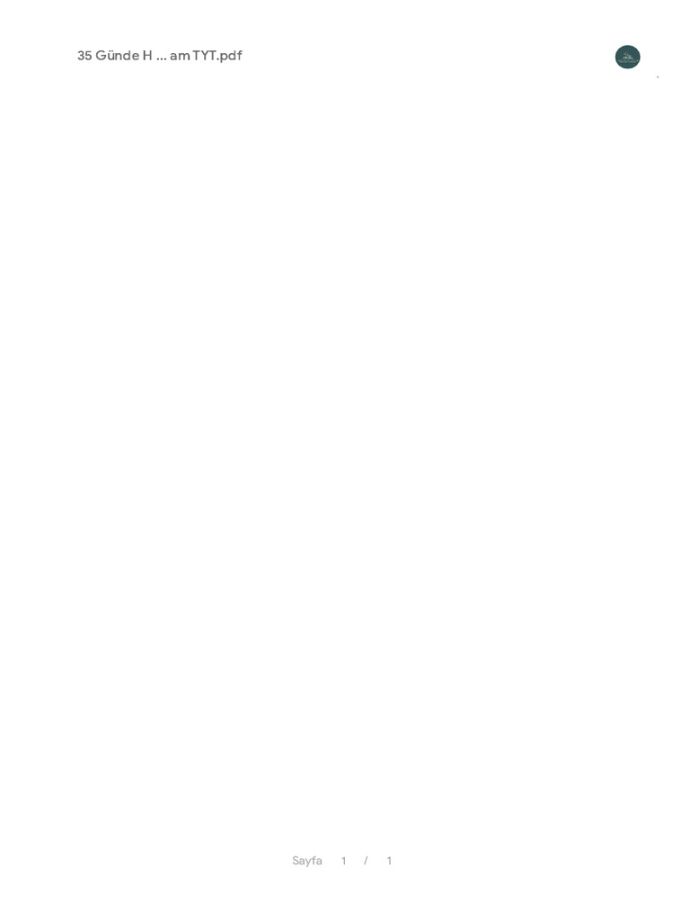 35 Günde Hızlı Program TYT.pdf - Google Drive | PDF