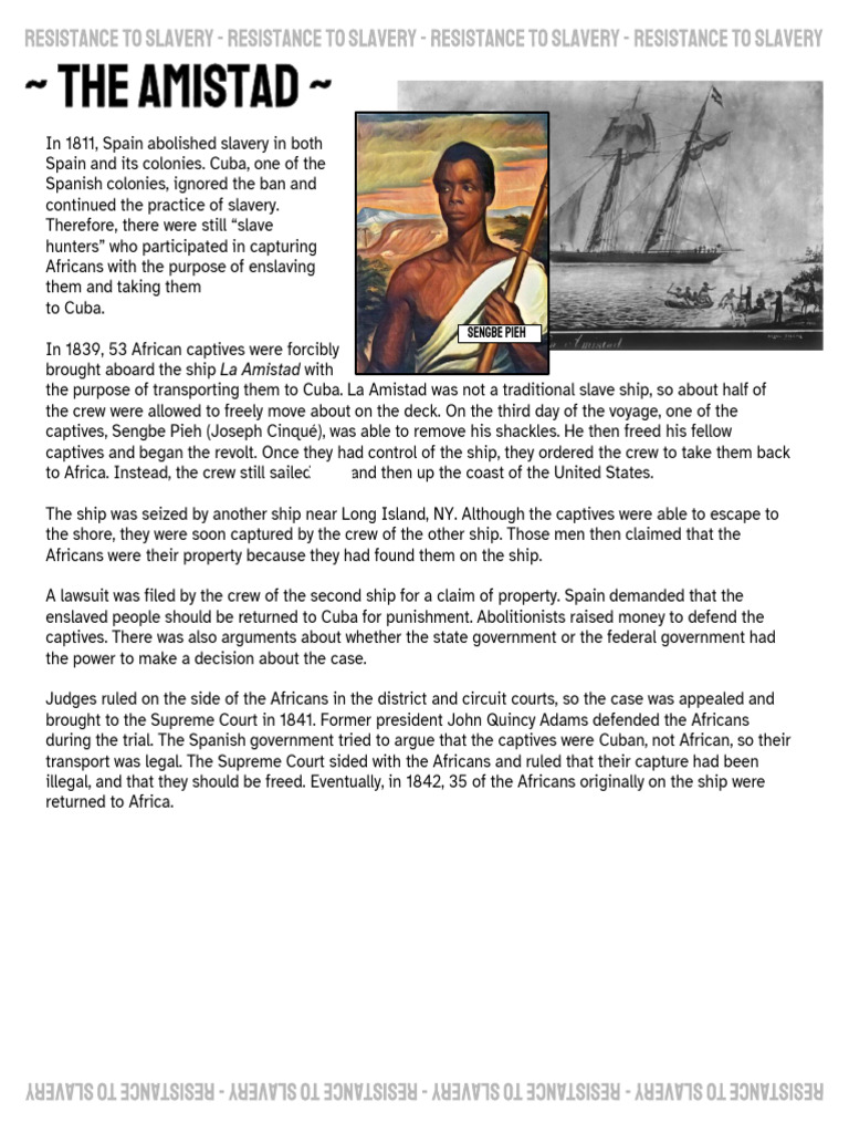 Abolitionists and The Resistance To Slavery - Sources | PDF ...