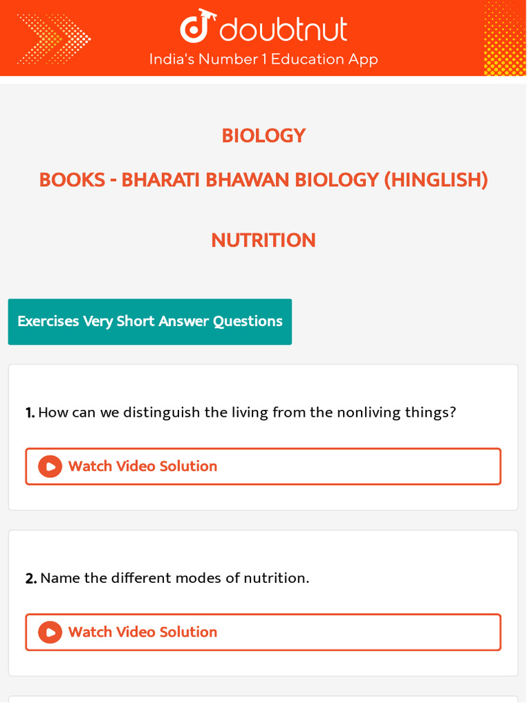 Books Doubtnut Question Bank | PDF | Digestion | Stomach
