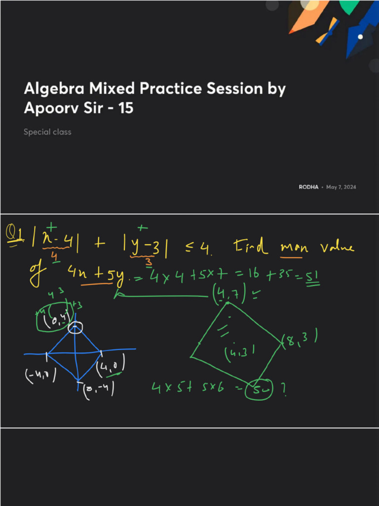 Algebra_Mixed_Practice_Session_by_Apoorev_gagan | PDF