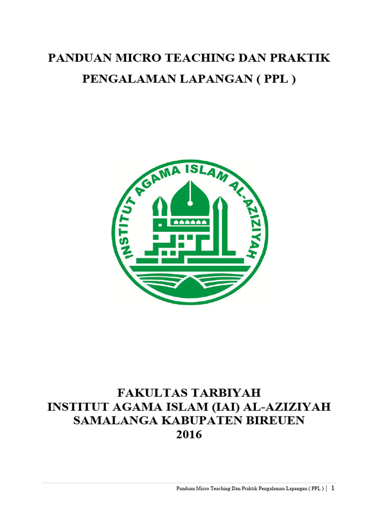 Buku Pedoman PPL Dan Micro Teaching | PDF