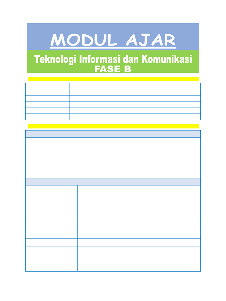 Modul-Ajar-Tik 3 | PDF
