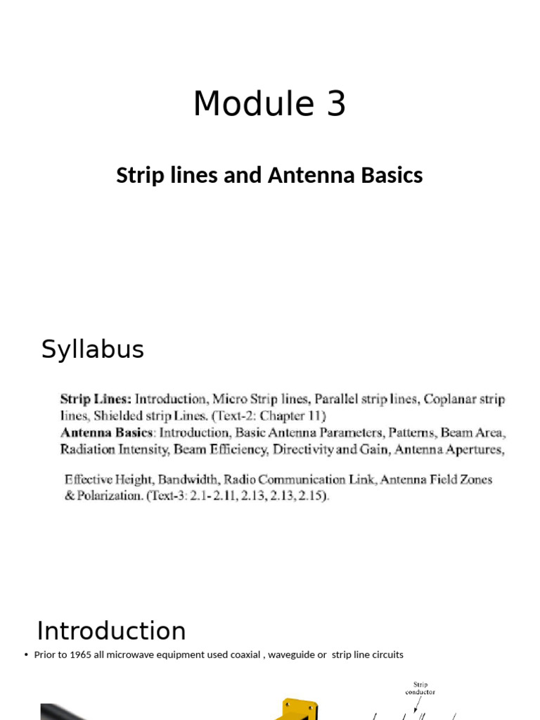 Stripline and Antenna Fundamentals | PDF | Antenna (Radio ...