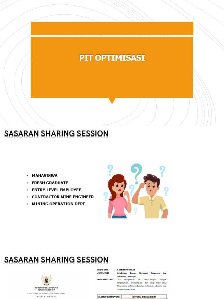 Materi Basic Pit Optimisasi | PDF