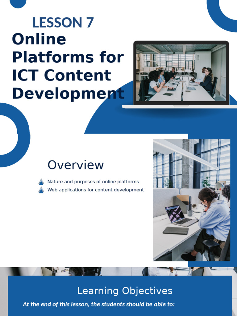 EMTECH Lesson 7 - Online Platforms For ICT Content Development | PDF | Educational Technology ...