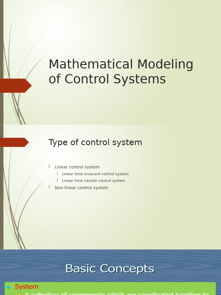 Mathematical Modeling | PDF | Control Theory | Applied Mathematics Mathematical Modeling | PDF | Control Theory | Applied Mathematics