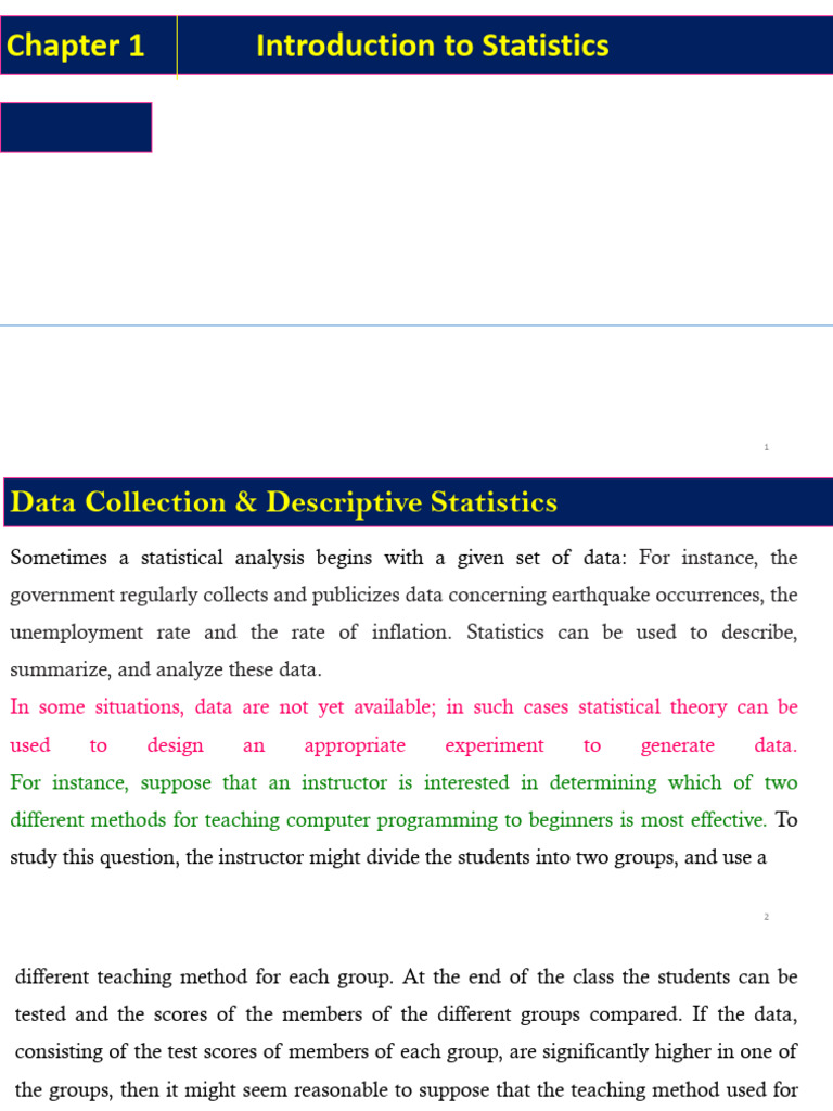 Probability and Statistics | PDF | Arithmetic Mean | Statistics