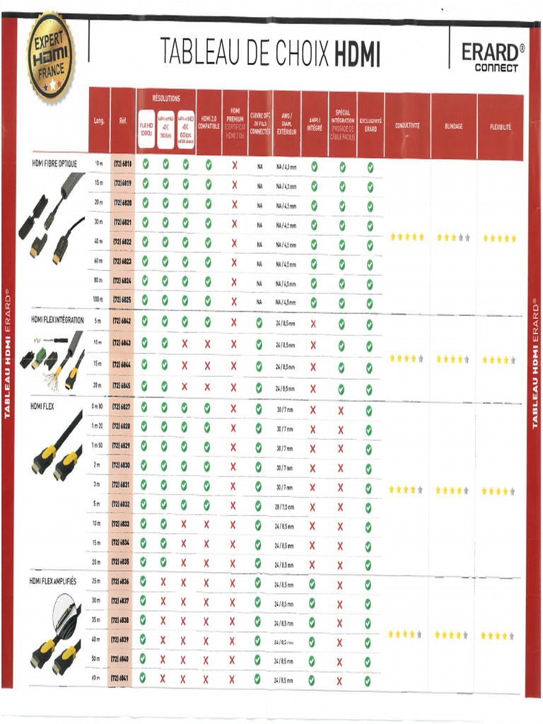 HDMI - Tableau de Choix ERARD | PDF