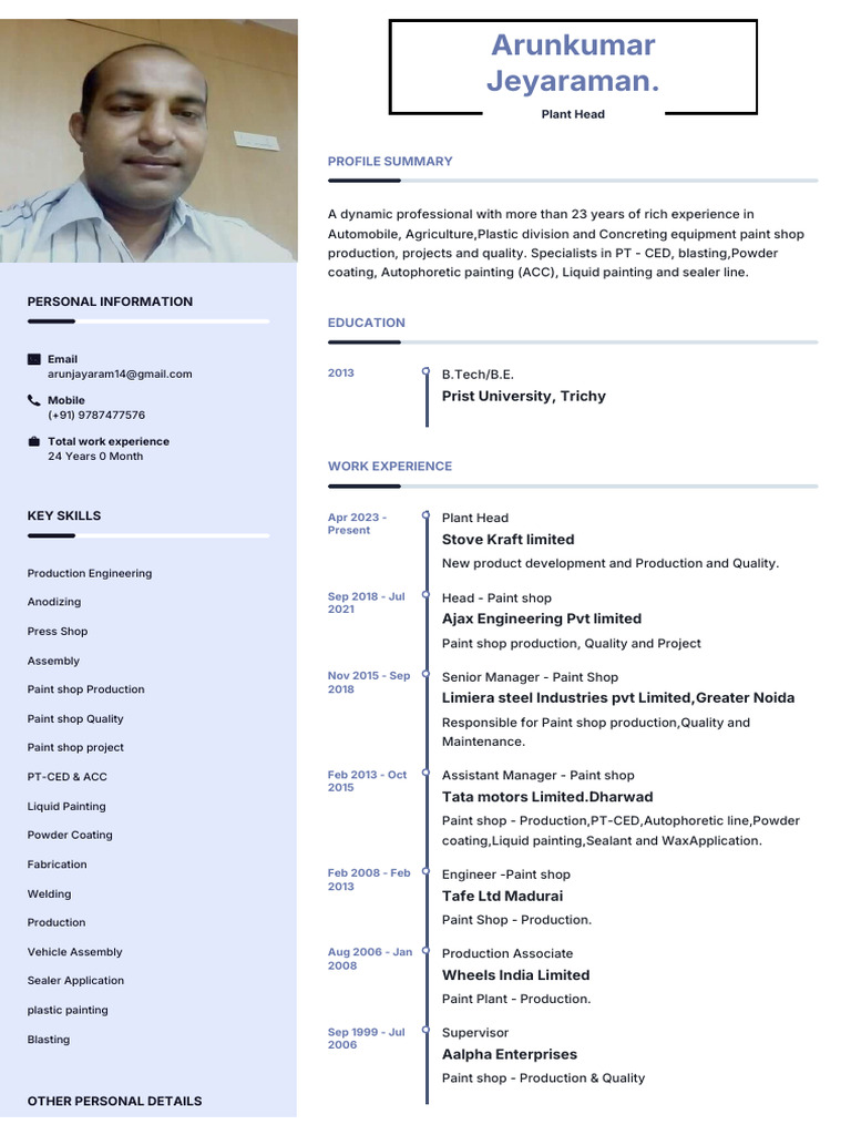 Naukri ArunkumarJeyaraman. (25y 0m) | PDF | Business Process ...