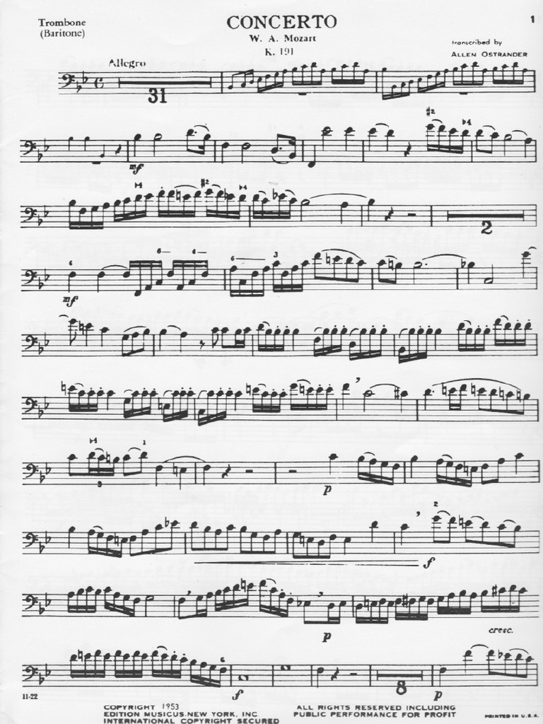Mozart Concerto BB | PDF