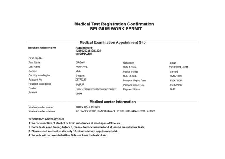 Medical Appoitment Slip | PDF