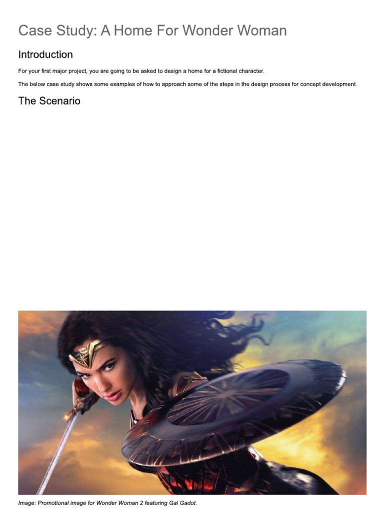 6-1 - Case Study - A Home For Wonder Woman | PDF