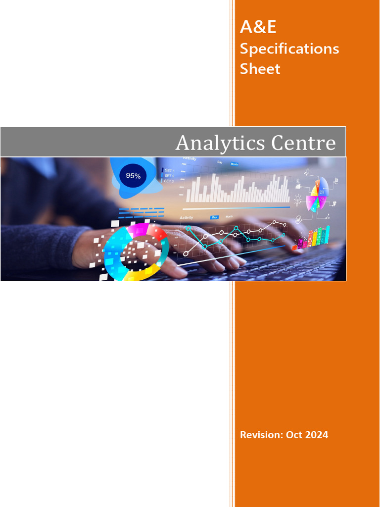 A&E Spec Sheet - Analytics Centre | PDF | Analytics | Computing