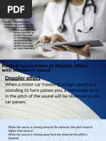 Doppler Ultrasound Types | PDF | Doppler Effect | Medical Ultrasound