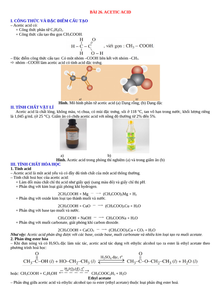 Acetic Acid | PDF