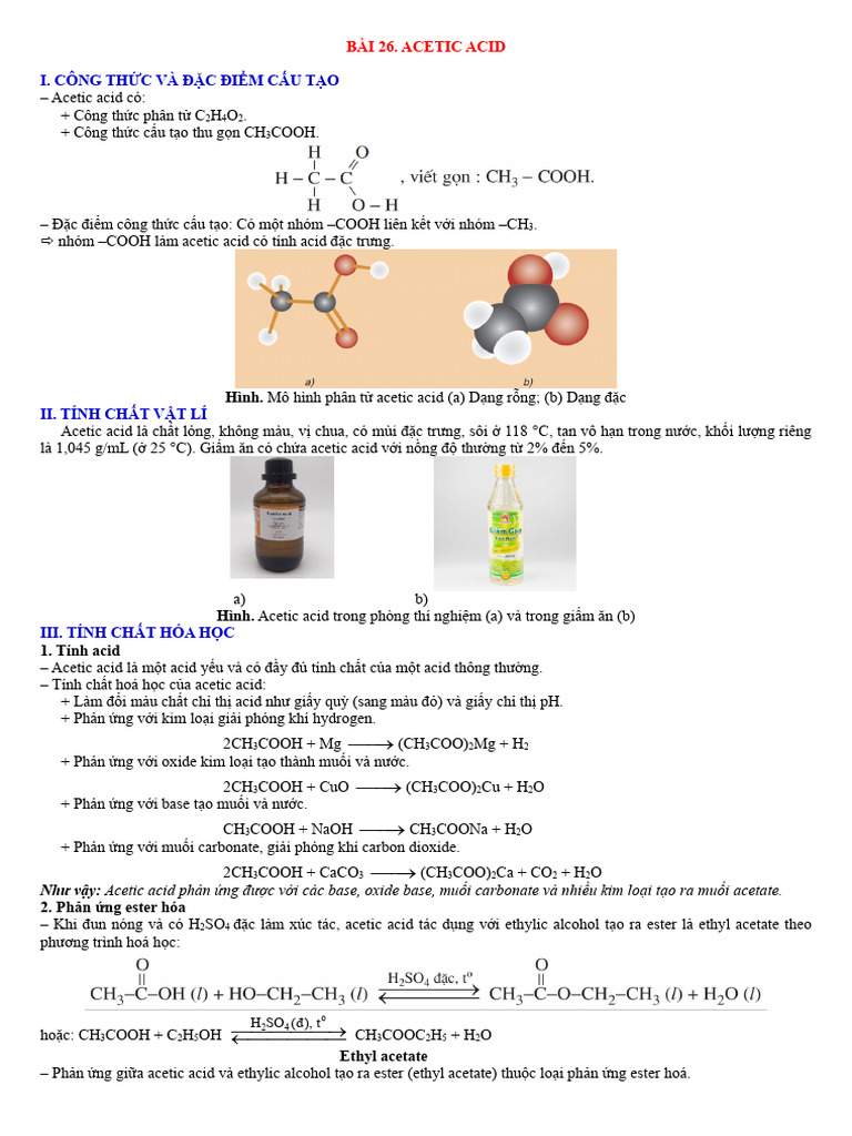 Acetic Acid | PDF