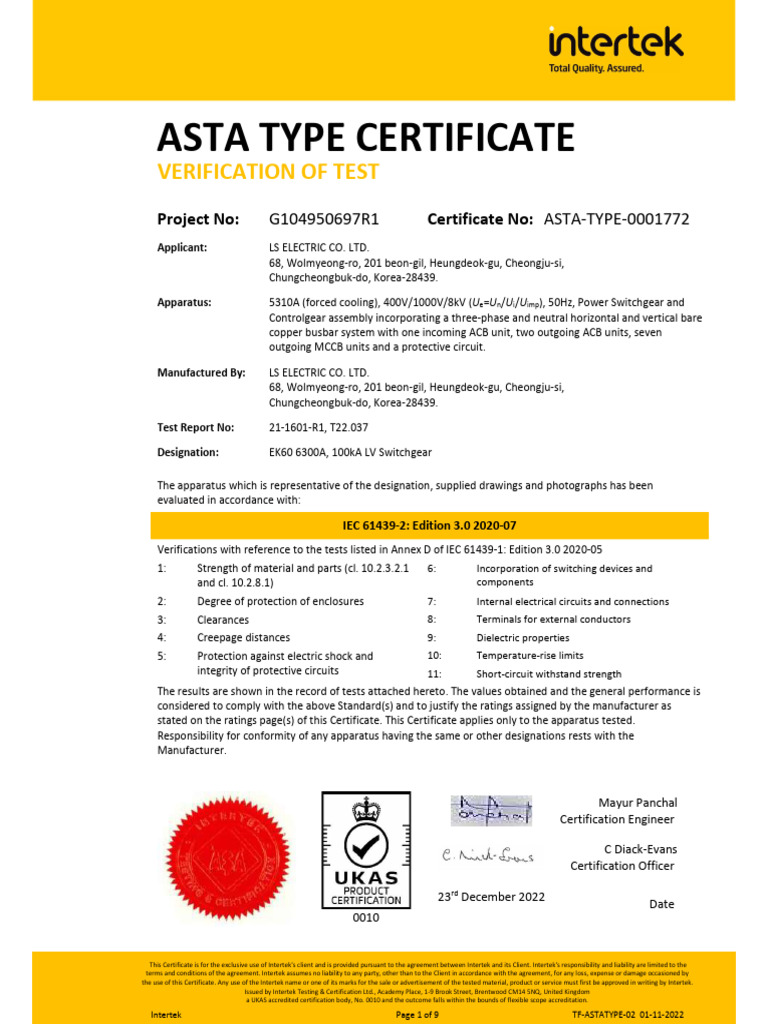 LS EK60_ASTA_2024.12.13 | PDF | Electromagnetism | Electricity