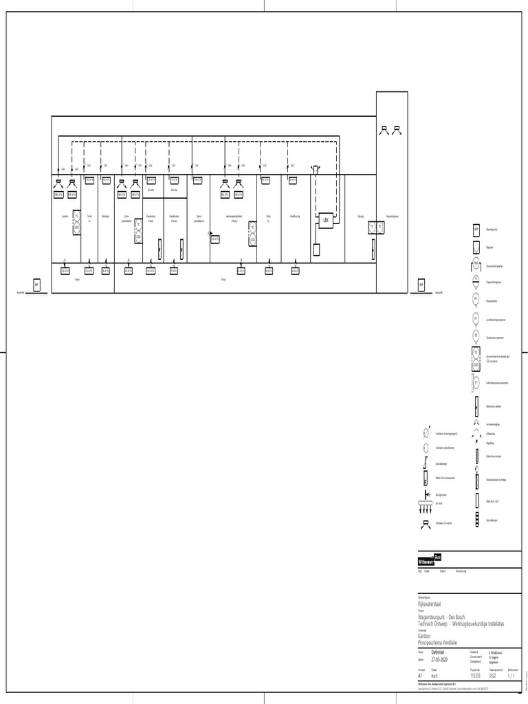 Denbosch - Wi - Kantoor - Sheet 3302 - Principeschema Ventilatie | PDF