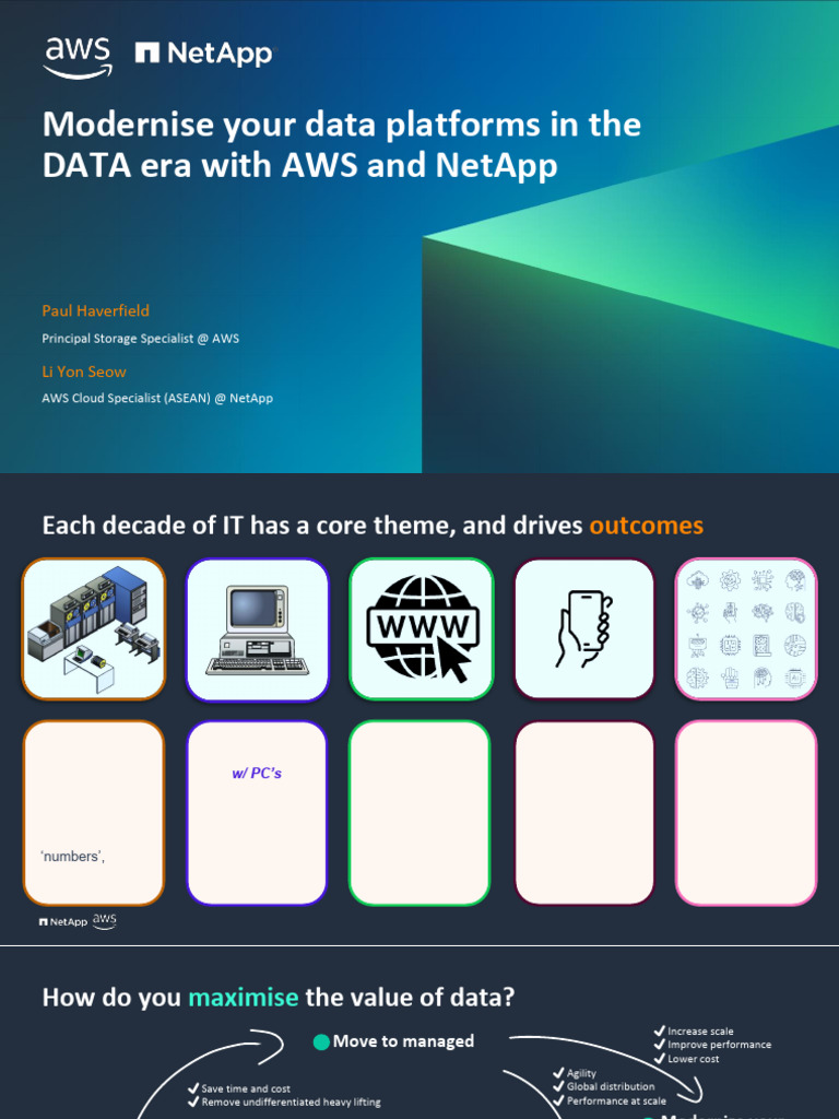 Infra Modernization With NetApp and AWS | PDF | Cloud Computing ...