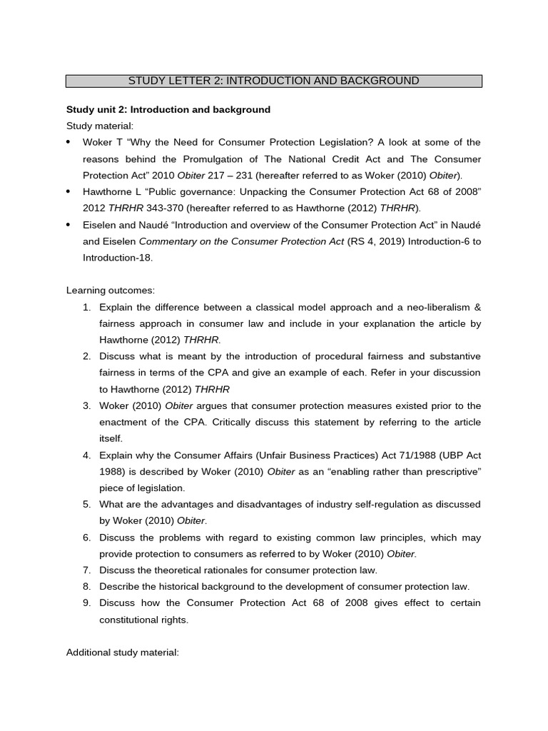 STUDY LETTER 2 - General Introduction | PDF