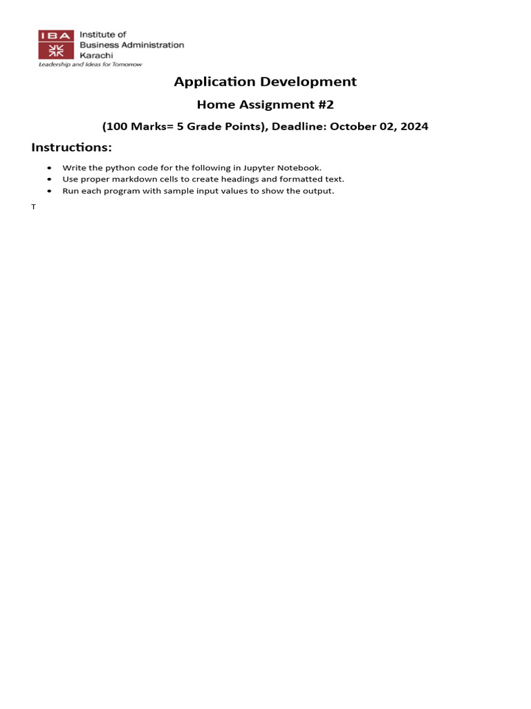 Home Assignment 2 | PDF | Computer Program | Programming