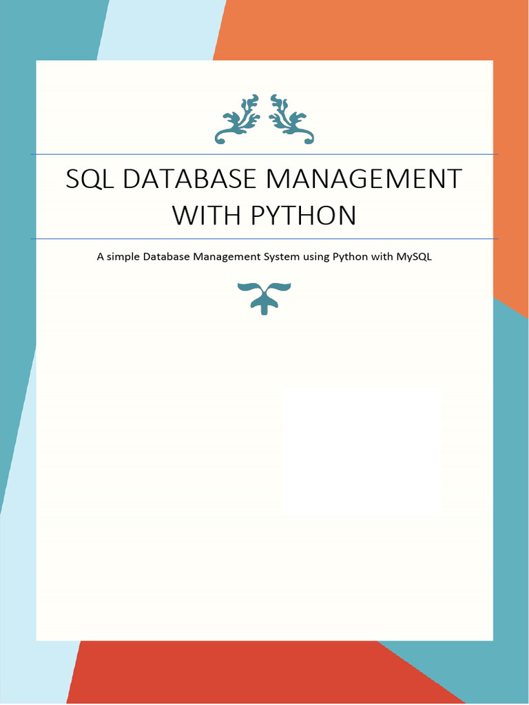 Python & MySQL for Students | PDF | Databases | Computing