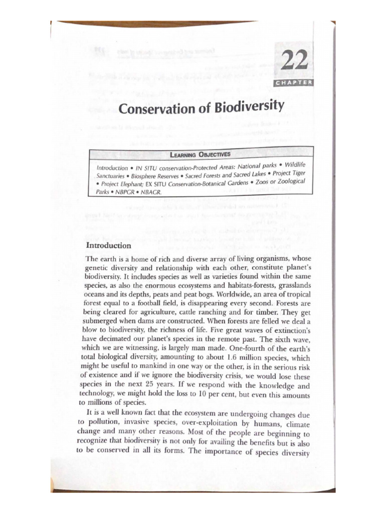 Conservation of Biodiversity(PDF.ai-compressed) | PDF