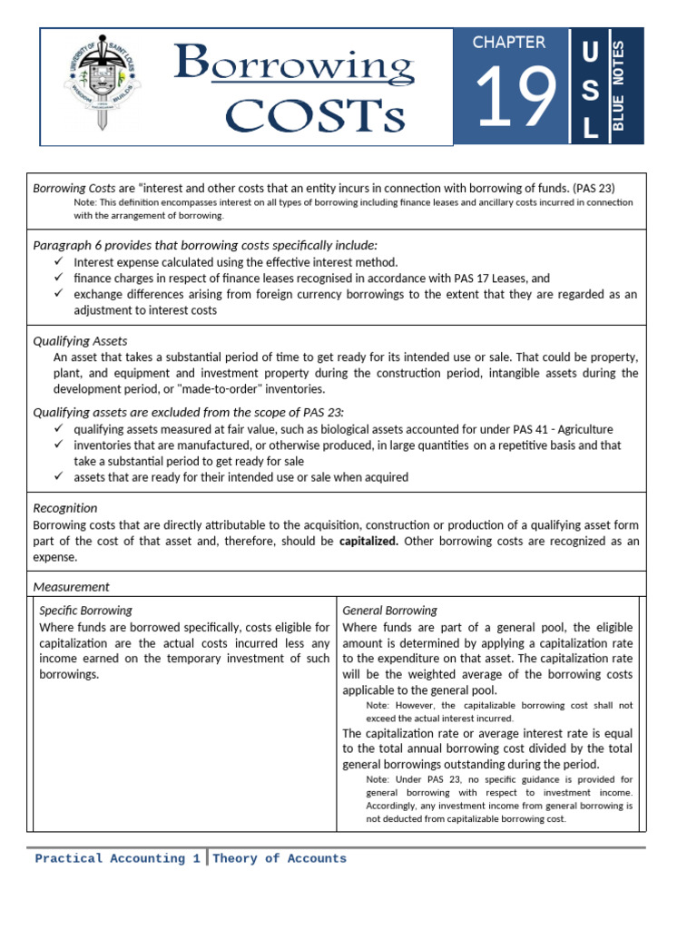 19. Borrowing Cost | PDF | Interest | Expense