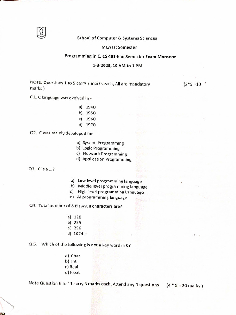 Programming in C | PDF