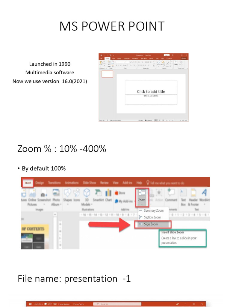 MS Power Point Lec | PDF