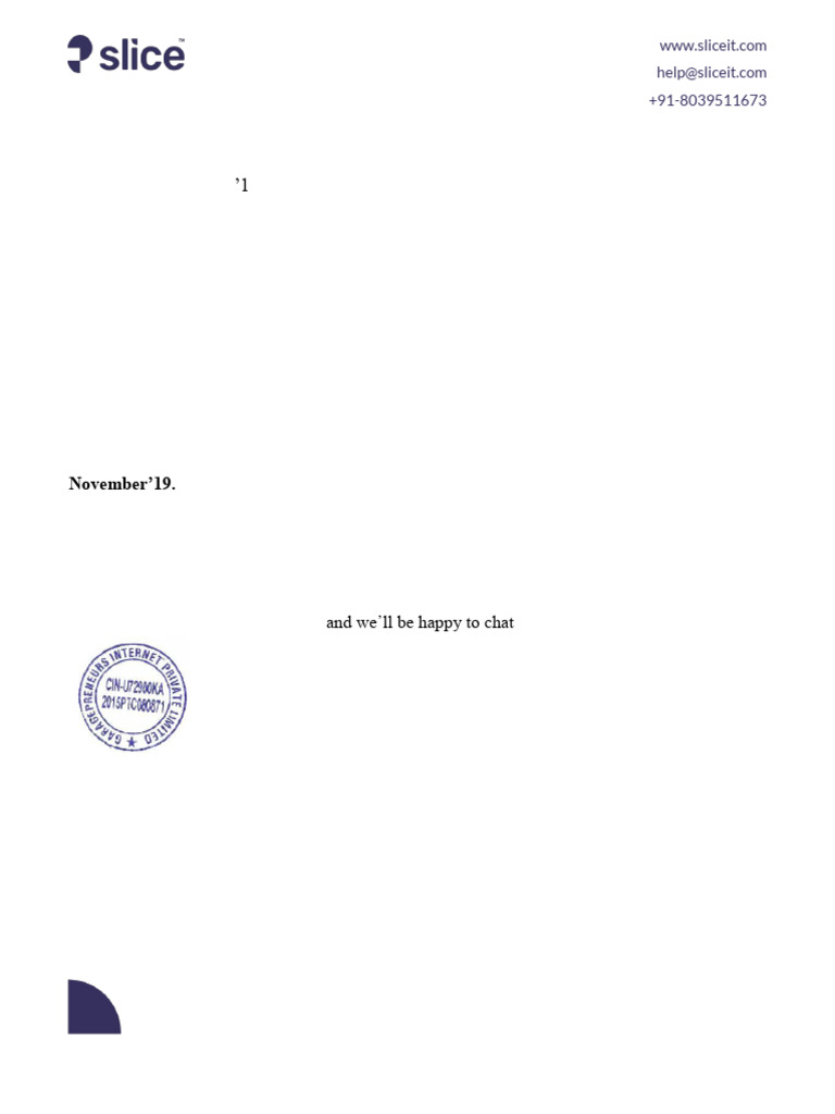 Slice offer letter | PDF