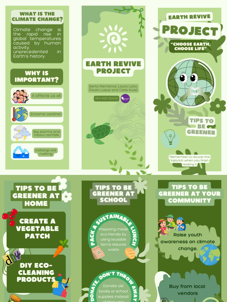 Earth Revive Project Leaflet PDF | PDF | Physical Geography | Environmental Issues With Fossil Fuels