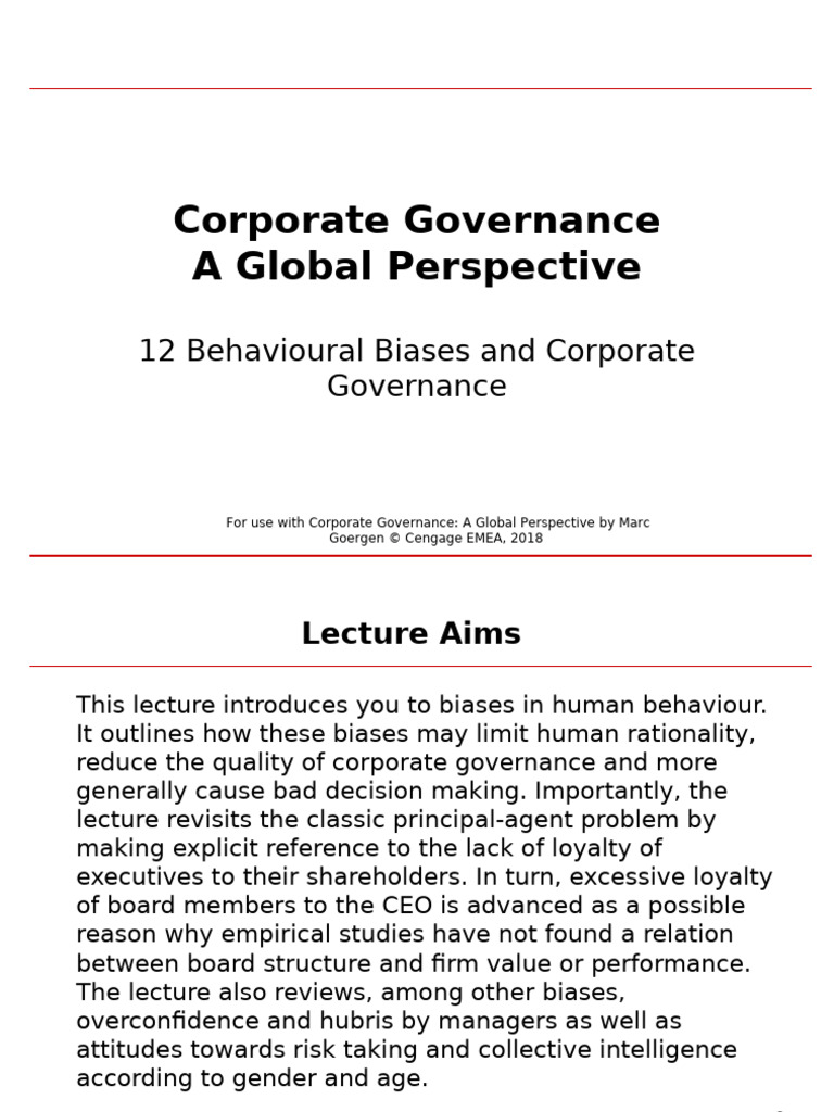 12 Behavioral Biases | PDF | Rationality | Bias