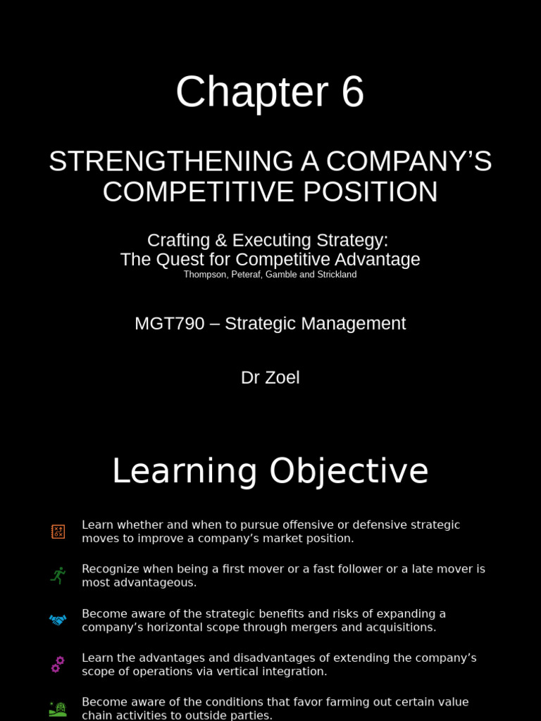 Strengthening A Company's Competitive Position | PDF | Mergers And ...