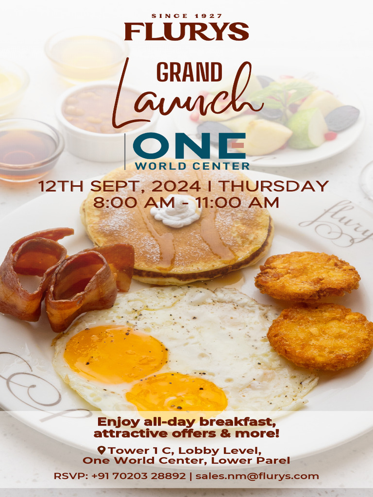 All-Day Breakfast Launch Event | PDF