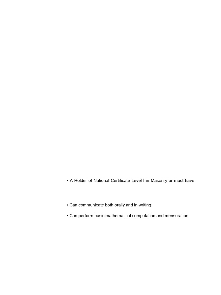 Updated-Cbc - Masonry NC Ii | PDF | Methodology | Learning