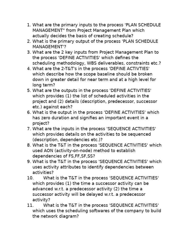 ITTO 03 Schedule | PDF | Computing | Systems Engineering