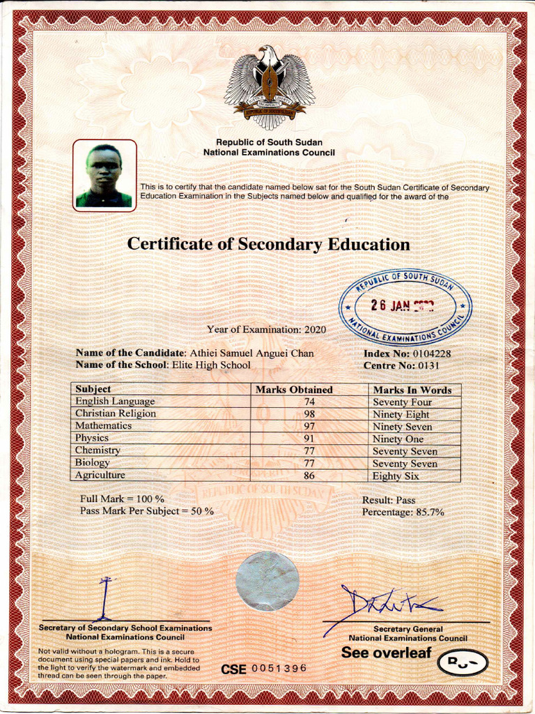 Secondary Certificate20240816 - 16303761 | PDF