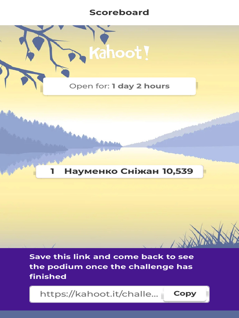Scoreboard - Assignments - Kahoot! | PDF