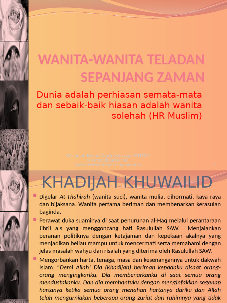 Wanita Teladan Sepanjang Zaman | PDF