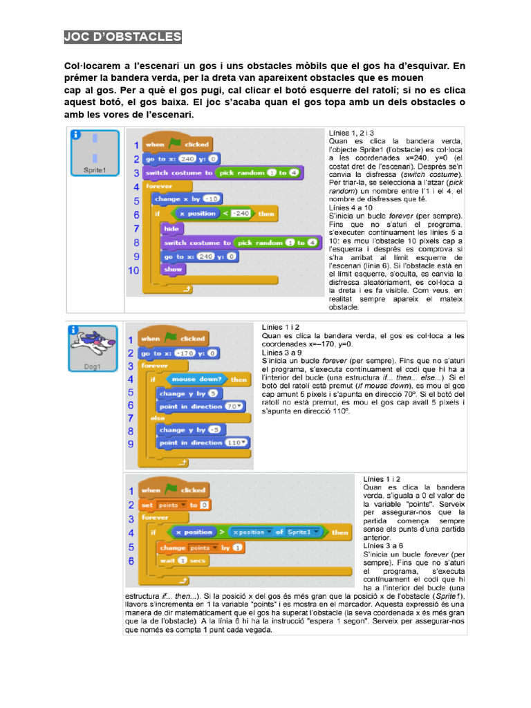 Joc D'obstacles | PDF