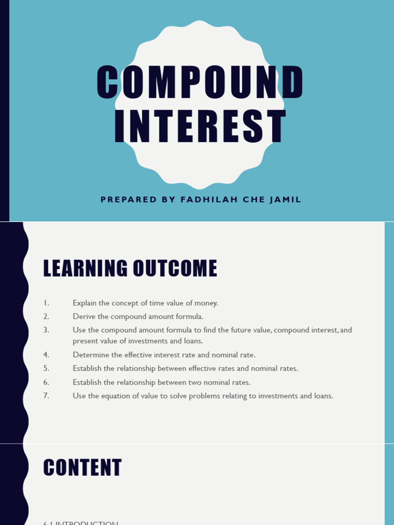 Topic 2 Compound Interest | PDF | Net Present Value | Interest