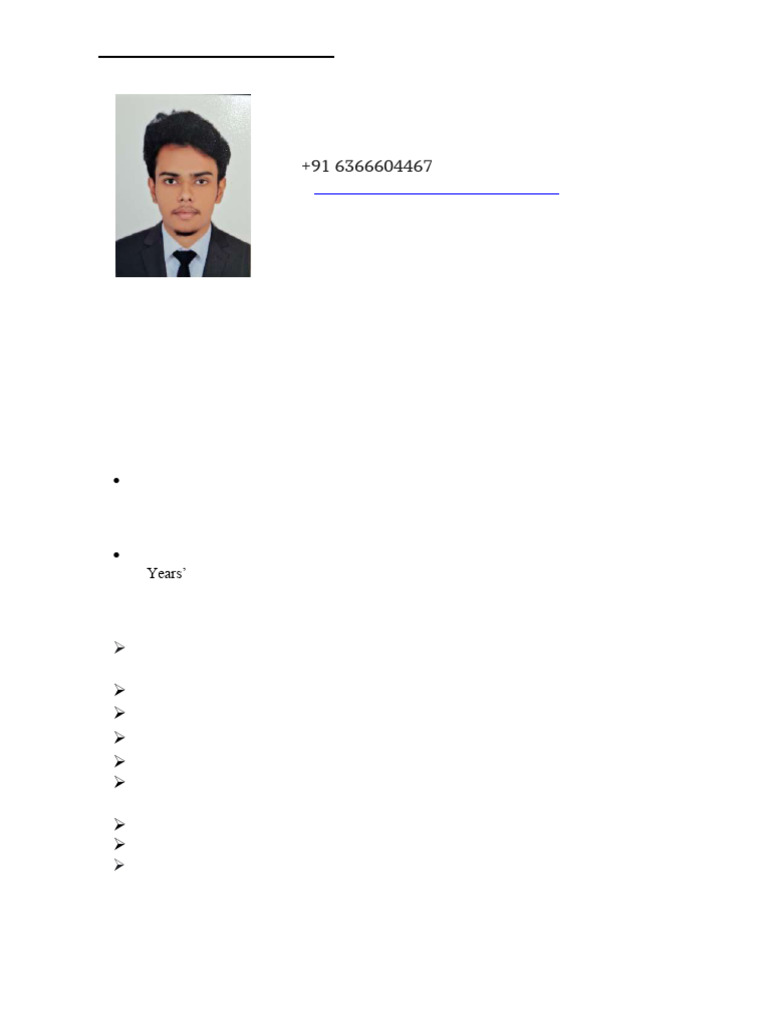 Mohammed Kaif CV | PDF